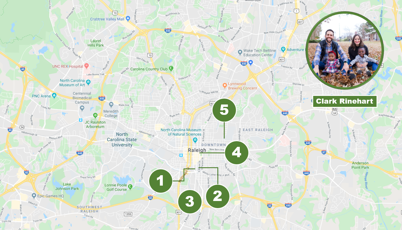 Top 5 Places/Spaces of the Triangle - Clark Rinehart - Oak City CRE