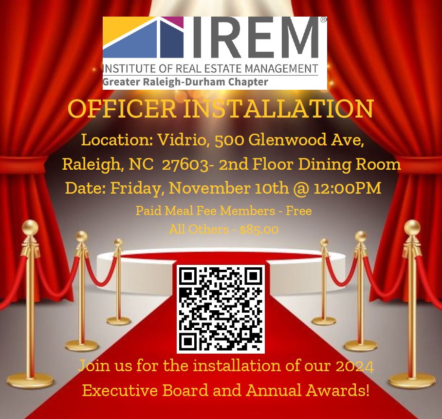 IREM Officer Installation Luncheon - Oak City CRE
